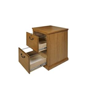 Martin Furniture Huntington Oxford 2 Drawer File Cabinet, Wheat - Fully Assembled