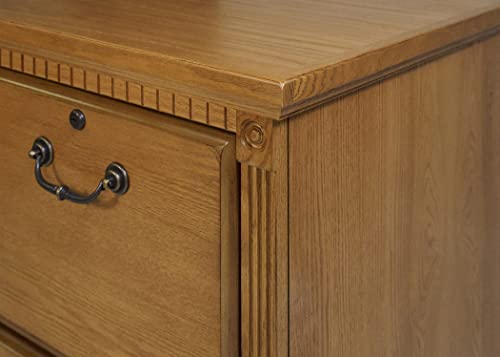 Martin Furniture Huntington Oxford 2 Drawer File Cabinet, Wheat - Fully Assembled