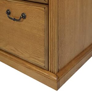 Martin Furniture Huntington Oxford 2 Drawer File Cabinet, Wheat - Fully Assembled