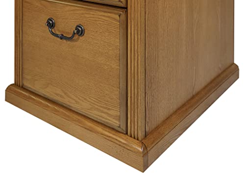 Martin Furniture Huntington Oxford 2 Drawer File Cabinet, Wheat - Fully Assembled