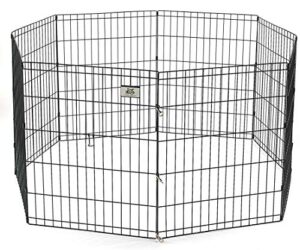 pet exercise pen - pet lodge - exercise pen pet lodge, modular design, stores flat for easy storage and transport (36") (item no. 100410 )