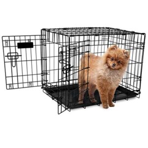 Precision Pet Products Two Door Provalue Wire Dog Crate, 24 Inch, For Pets 15-30 lbs