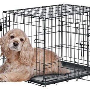 Precision Pet Products Two Door Provalue Wire Dog Crate, 24 Inch, For Pets 15-30 lbs