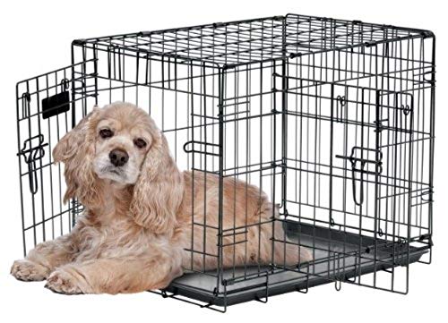 Precision Pet Products Two Door Provalue Wire Dog Crate, 24 Inch, For Pets 15-30 lbs