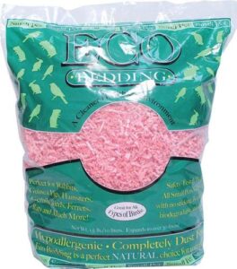 fibercore eco pet bedding, 1.5 lb, pink