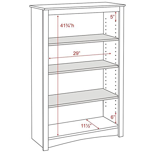 Prepac Home Espresso 4-shelf Bookcase