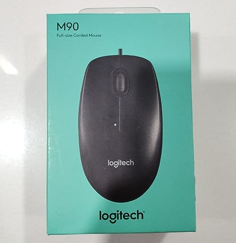 Logitech Wired Mouse M90 Black USB