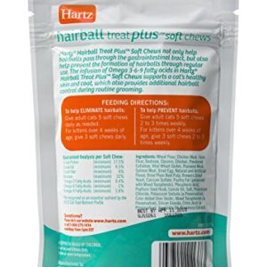 Hartz Hairball Remedy Plus Chicken Flavored Soft Chews for Cats and Kittens