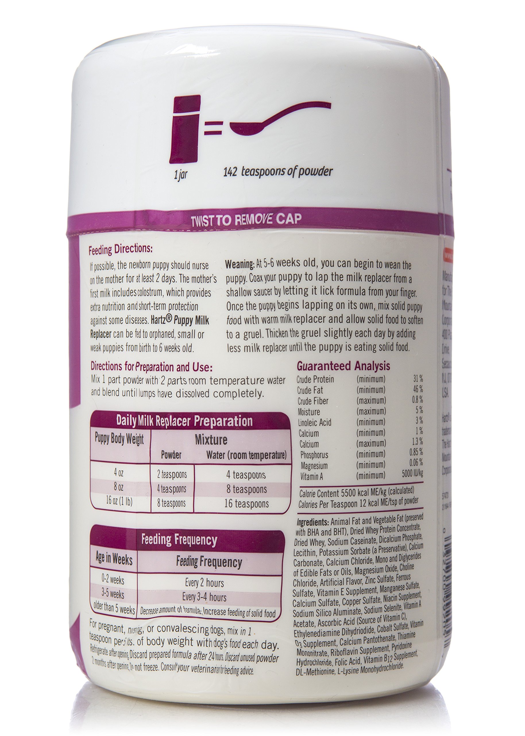 Hartz Powdered Puppy Milk Replacer - 12oz