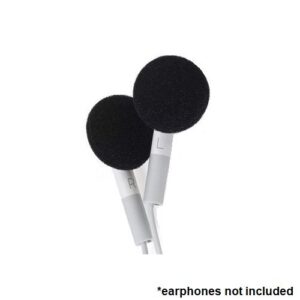 Earphones Plus Brand Replacement Earbud Covers, Foam Pads, Ear Cushions for Stereo Earphones, Earbuds (8 Pairs)