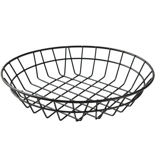 American Metalcraft-WIB100 Baskets, 12" Length x 12" Width, Black,10" Dia. x 2" H