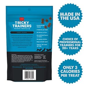 Cloud Star Tricky Trainers Soft & Chewy Dog Training Treats 5 oz Pouch, Salmon Flavor, Low Calorie Behavior Aid with 130 treats