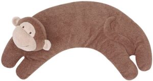 angel dear curved pillow brown monkey