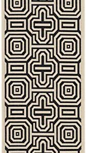 SAFAVIEH Courtyard Collection 2' x 3'7" Sand / Black CY2962 Indoor/ Outdoor-Waterproof Easy-Cleaning Patio Backyard Mudroom Accent-Rug