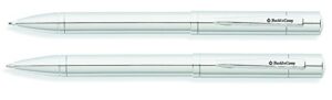 franklin covey greenwich chrome ballpoint pen & 0.9mm pencil set