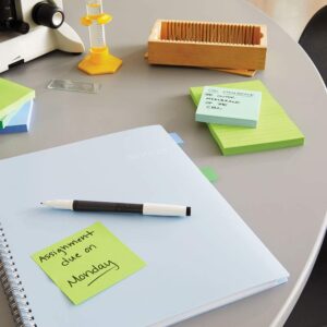 Post-it Notes Cube, America’s #1 Favorite Sticky Notes, 3 in x 3 in, Green Wave, 400 Sheets/Cube (2054-PP)