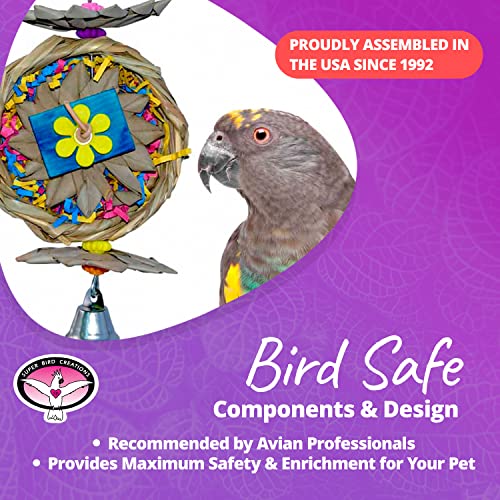 Super Bird Creations SB611, Beakwhich Bird Toy, Medium Bird Size, 9" x 5" x 4"