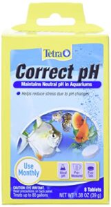 tetra correct ph tablets 8 count, for aquarium water