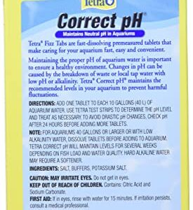 Tetra Correct pH Tablets 8 Count, For aquarium Water