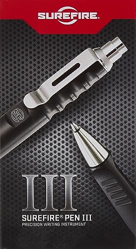 SureFire Pen III with Schmidt easyFLOW 9000 ballpoint pen cartridge, Black