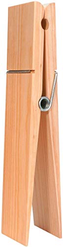 Darice Super Jumbo Wood, 12” Tall – Huge Clothespin for Crafting and Decorating, Holds Papers or Photos, Customize with Paint or Stain to Match Home Décor, Natural