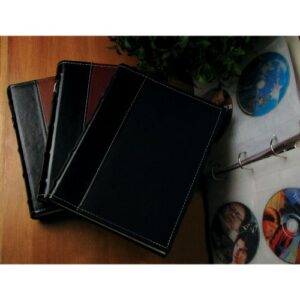 Bellagio-Italia Black DVD Storage Binder Set - Stores Up to 144 DVDs, CDs, or Blu-Rays - Stores DVD Cover Art - Acid-Free Sheets