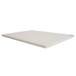 notrax 12" x 18" x 0.75" sani-tuff t45 natural rubber cutting board, non-skid professional-grade, made in usa, t45s3012bf