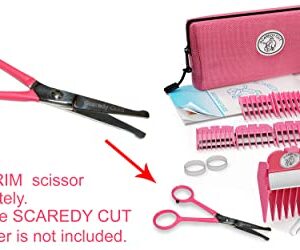 Tiny Trim 4.5" Ball-Tipped Scissor for Dog, Cat and all Pet Grooming - Ear, Nose, Face & Paw - Scaredy Cut's small Safety Scissor