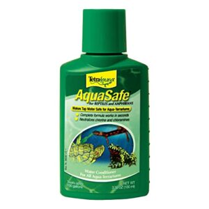 tetrafauna aquasafe water conditioner for reptiles & amphibians 3.38oz (75077009)