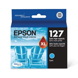 epson durabrite ultra 127 extra high-capacity ink cartridge cyan t127220-s