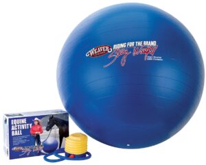 weaver leather stacy westfall activity ball, medium, blue