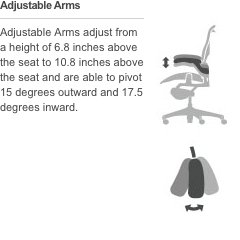 Herman Miller Aeron Tilt Limiter Task Chair, Adjustable Vinyl Arms, Graphite Frame / Carbon Classic Pellicle, Size B (Medium)