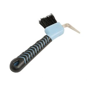 roma deluxe soft grip hoof pick light blue/black