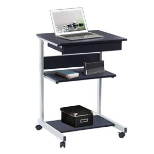 Techni Mobili RTA-B018-GPH06 Rolling Laptop Cart with Storage, Graphite