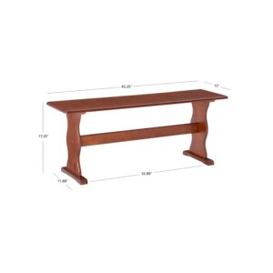 Linon Chelsea Walnut Bench