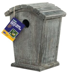 gardman ba02047 clipper bird nest box curved roof, 5.5" long x 5.5" wide x 10" high