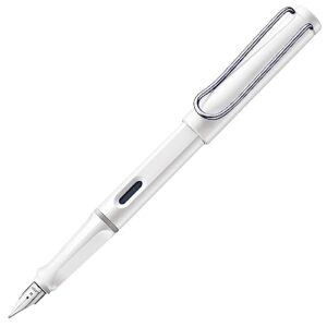 lamy safari fountain pen white medium