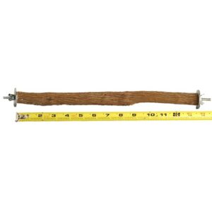 polly's full length hardwood bird perch, 14-inch