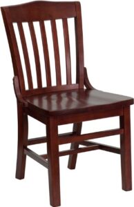 flash furniture hercules series school house back mahogany wood restaurant chair