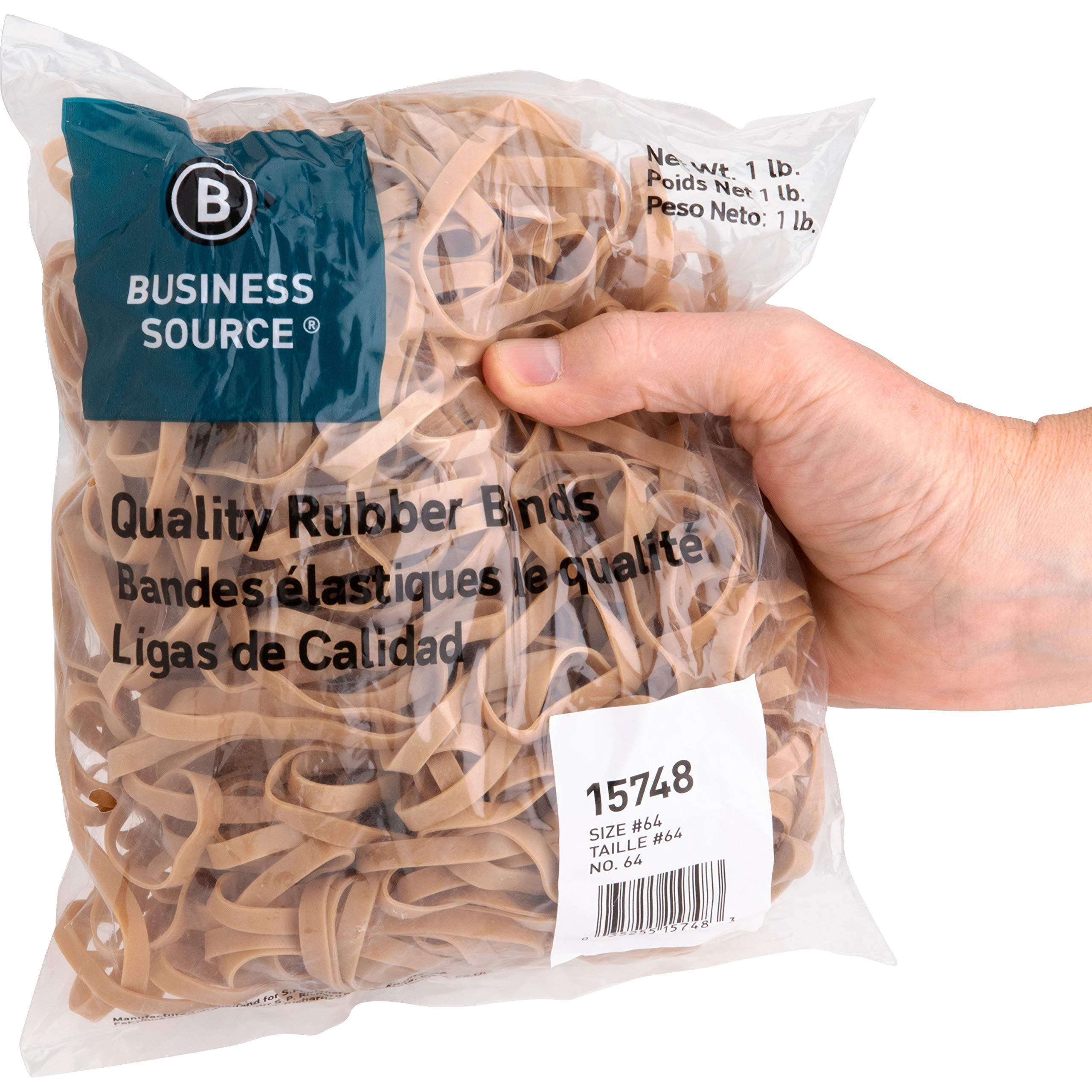 Business Source Size 64 Rubber Bands (15748), Crepe