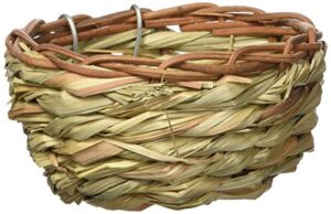 prevue pet products bpv1153 bamboo canary bird twig nest, 3-inch