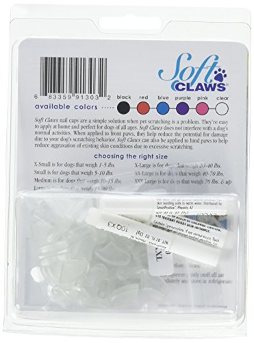 Soft Claws Dog Nail Caps Take Home Kit, XX-Large, Natural