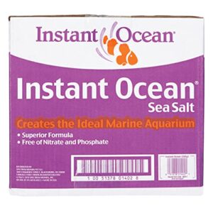 instant ocean sea salt for marine aquariums, nitrate & phosphate-free, 200-gallon