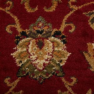 Home Dynamix Royalty Elati Traditional Area Rug 7'8"x10'4", Oriental Red/Ivory