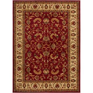 Home Dynamix Royalty Elati Traditional Area Rug 7'8"x10'4", Oriental Red/Ivory