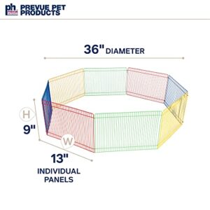 Prevue Pet Products Multi-Color Small Pet Playpen 40090,13x35.87x8.67 inch,13-Inch