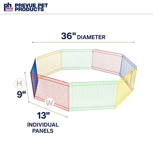 Prevue Pet Products Multi-Color Small Pet Playpen 40090,13x35.87x8.67 inch,13-Inch