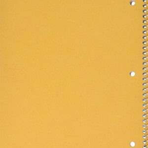 School Smart Spiral Perforated 2 Subject College Ruled Notebook, 11 x 8-1/2 Inches - 085315