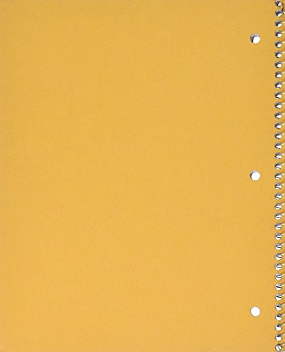 School Smart Spiral Perforated 2 Subject College Ruled Notebook, 11 x 8-1/2 Inches - 085315