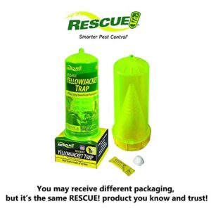 RESCUE Non-Toxic Reusable Yellowjacket Trap and 2 Week Refills, 2 Pack